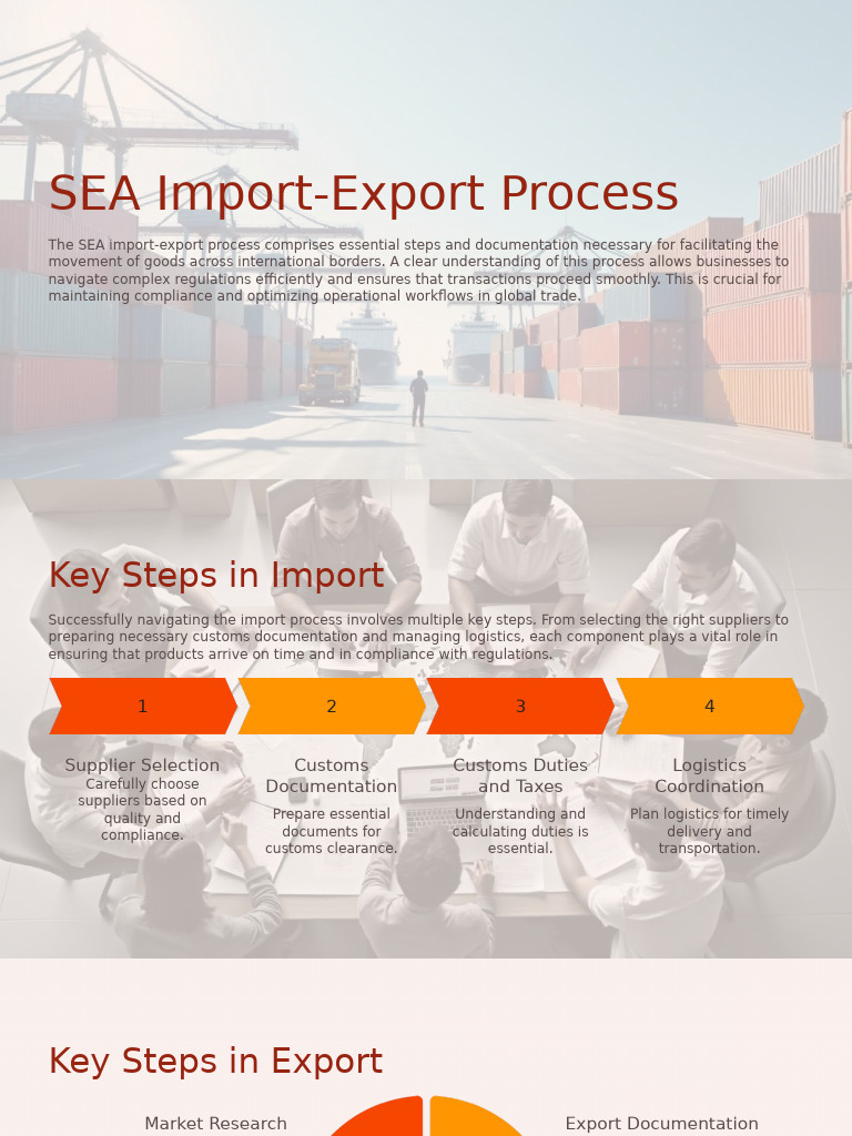 SEA Import-Export Process | PDF | Customs | Supply Chain