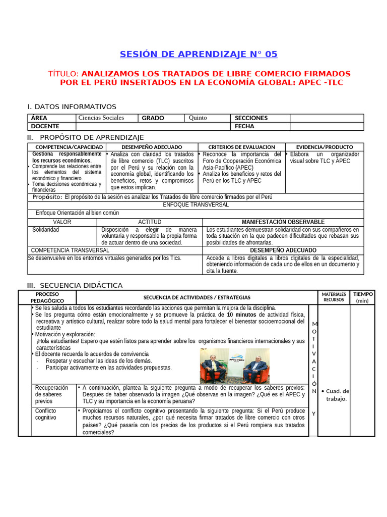 UNIDAD 7 - SESIÓN SEM 5 - CCSS 5° | PDF | Aprendizaje | Evaluación