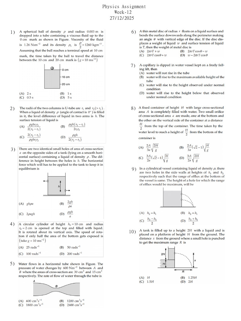 Fluid-dynamics Hw Annotated | PDF