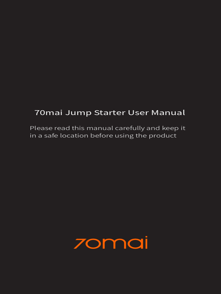 70mai-Jump-Starter_multi-language_20190625 | PDF