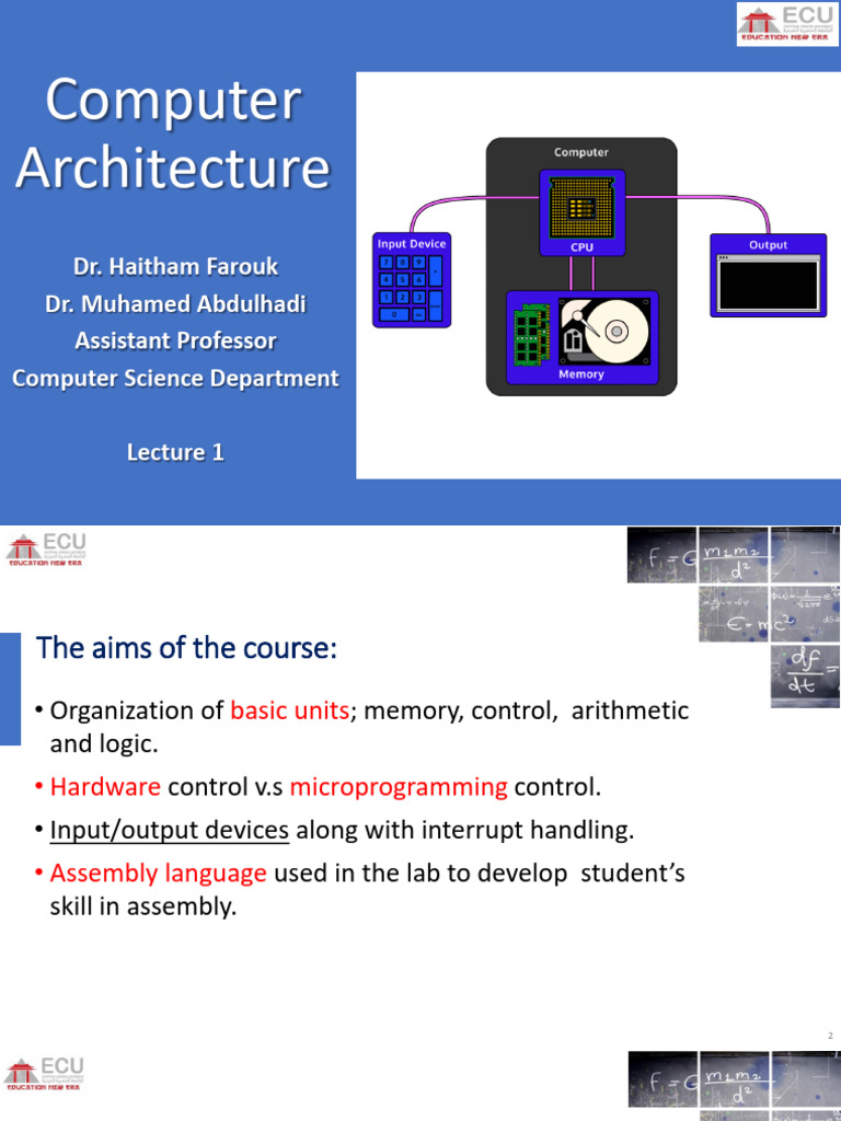 Introduction to Computer Architecture | PDF | Central Processing Unit ...