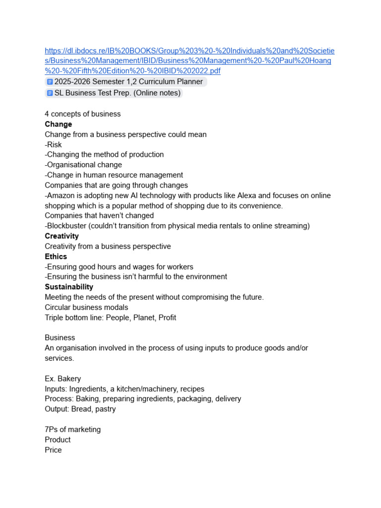 Business Management Concepts Overview | PDF | Expense | Brand