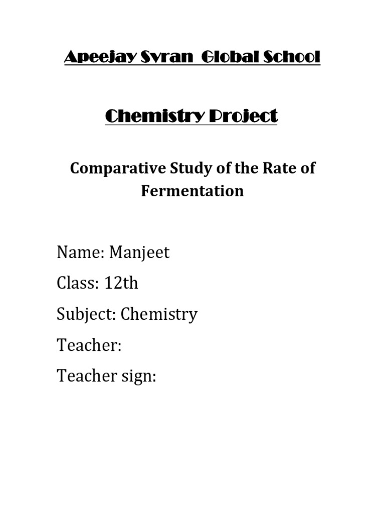 Comparative_Study_of_Rate_of_Fermentation_Project | PDF