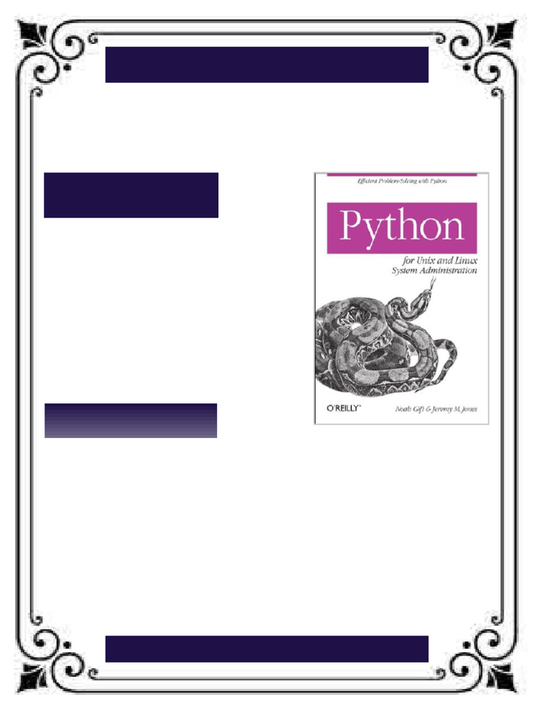 Python for Unix and Linux System Administration 1st Edition Noah Gift ...
