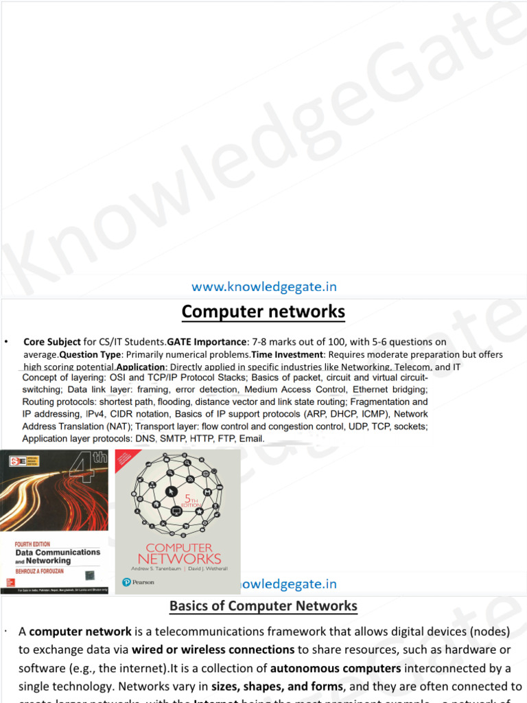 Basics of CN Notes | PDF