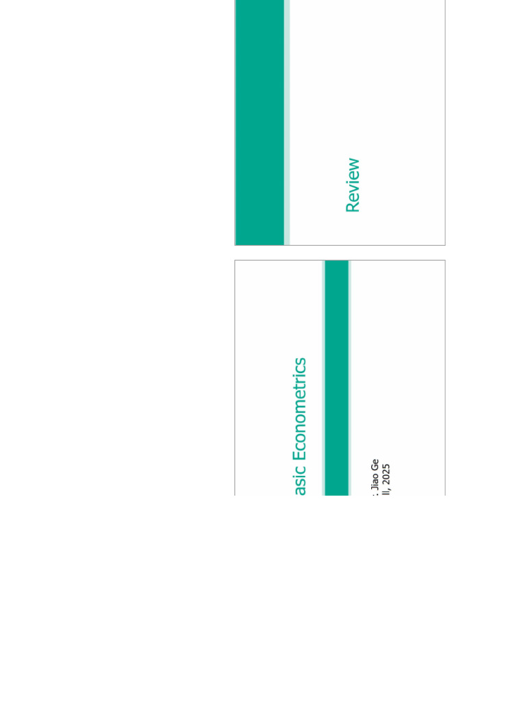 PPT Class 7 (Chapter 3-Multiple OLS) 11212025 | PDF