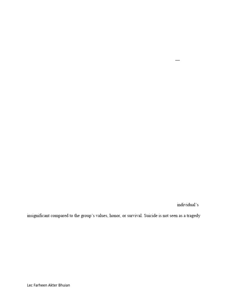 Types of Suicide Durkheim | PDF | Émile Durkheim | Liberal Arts Education