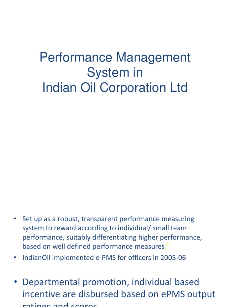 Performance Management System in IOCL | PDF | Competence (Human ...