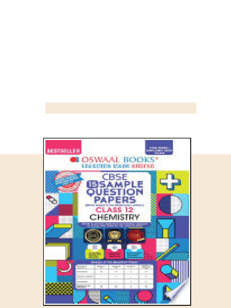 (Ebook) Oswaal CBSE Sample Question Paper Class 12 Chemistry Book (For ...