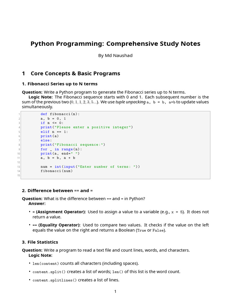 Important Questions | PDF | Anonymous Function | Python (Programming ...