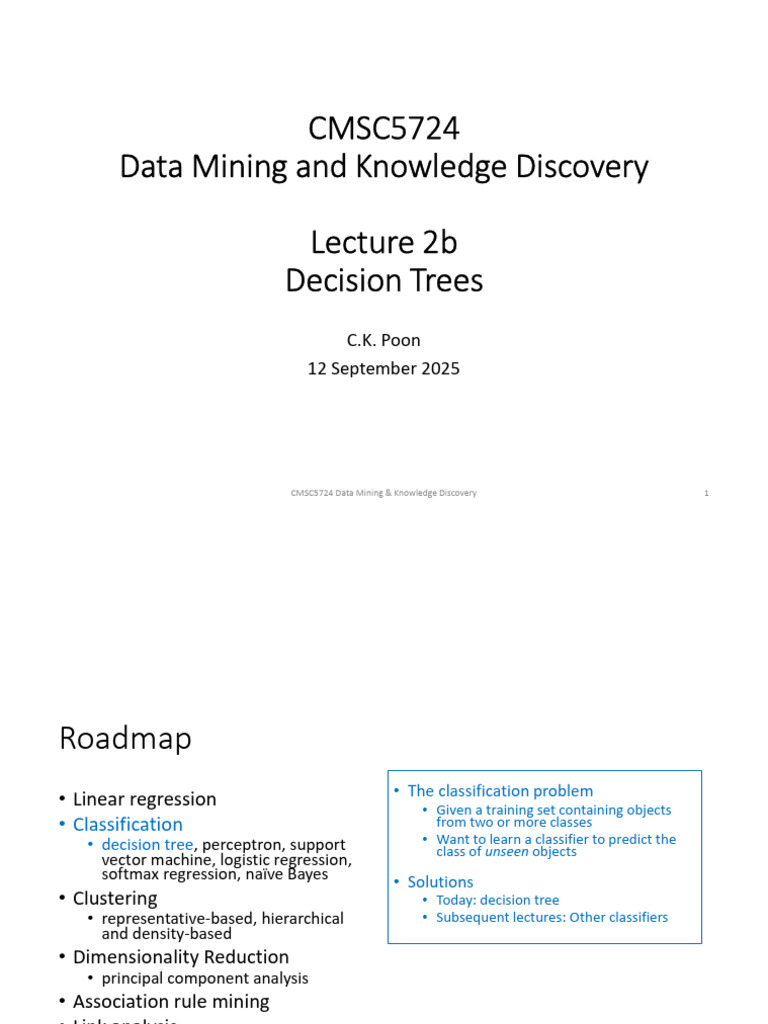 Decision Trees in Data Mining | PDF | Statistical Classification ...