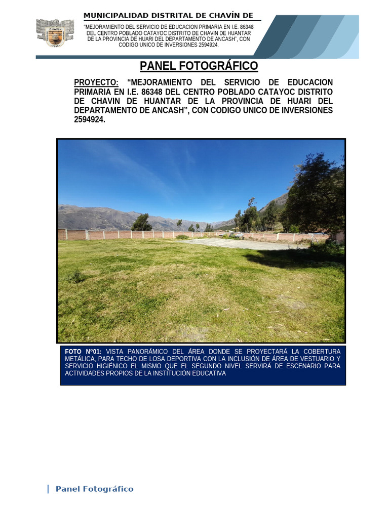 12.1 PANEL FOTOGRAFICO | PDF