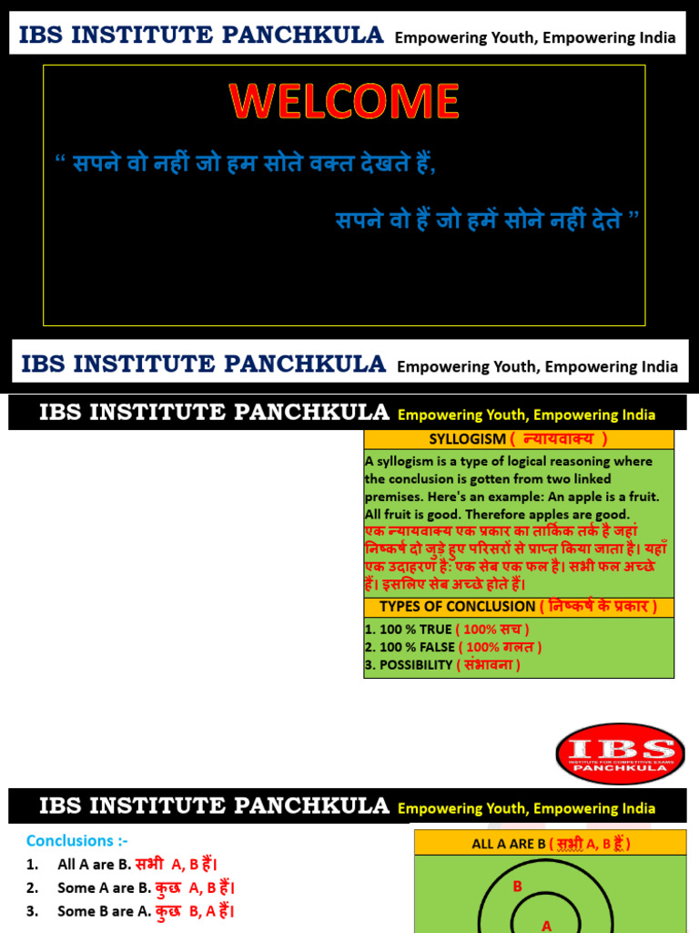 Syllogism 3 PPT PDF | PDF