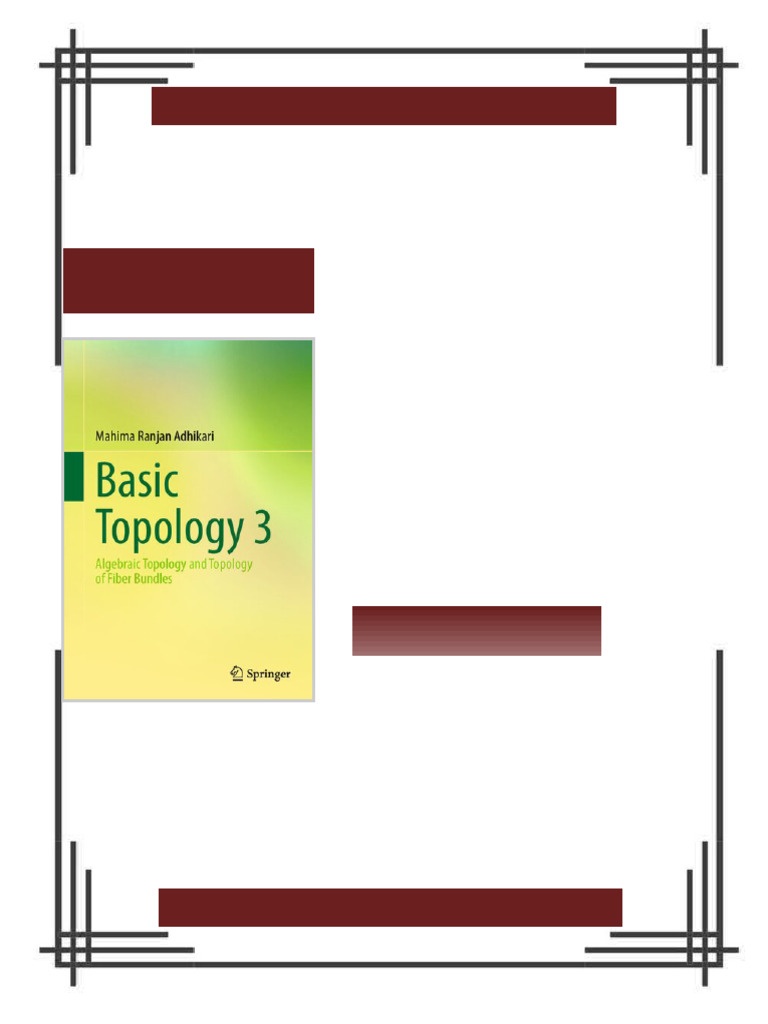 Basic Topology 3 Algebraic Topology and Topology of Fiber Bundles 1st ...