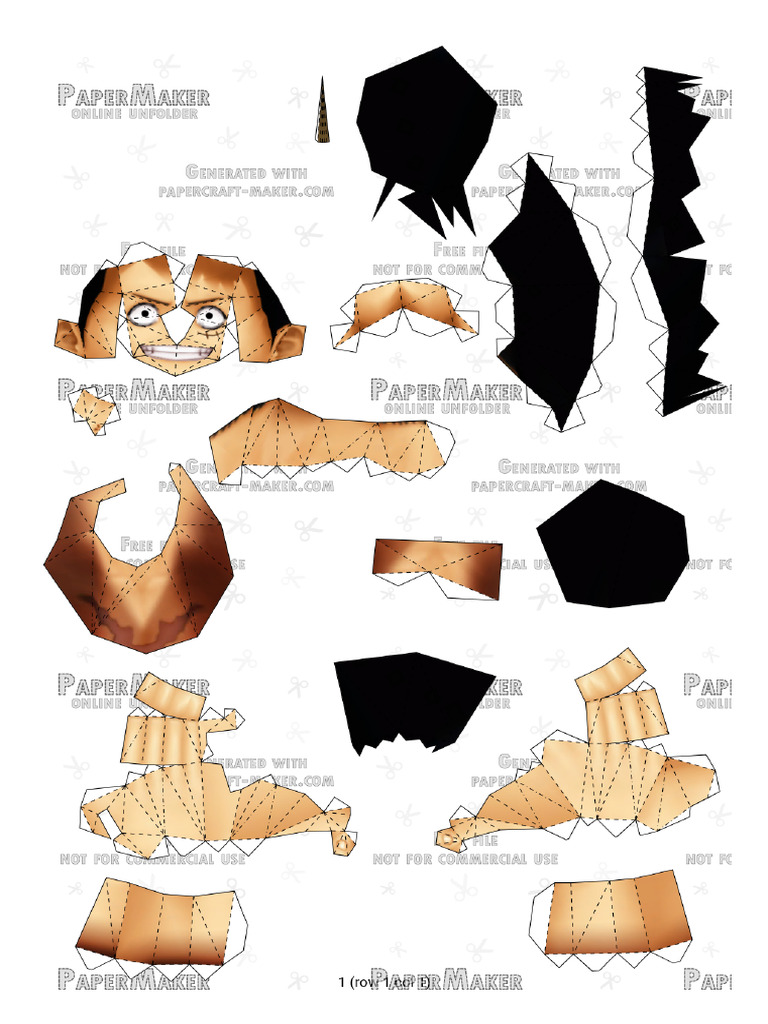 Papercraft Luffy Wano - Craft Tama - Craft Tama - Papercraft-maker.com ...