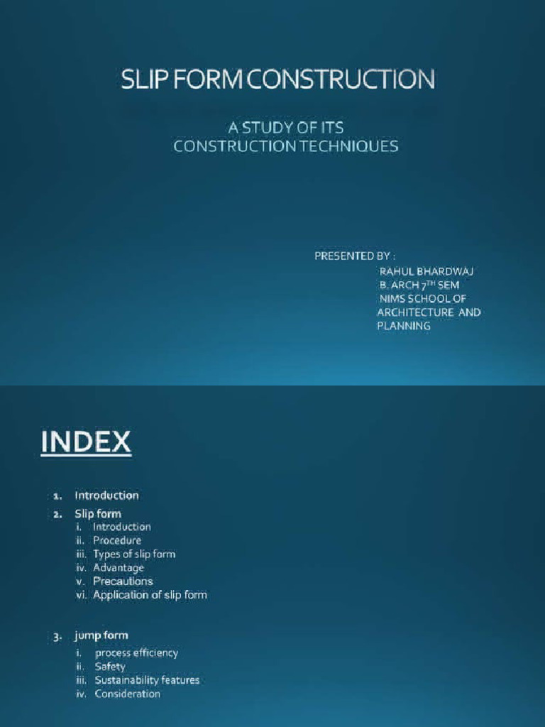 Slip Form | PDF