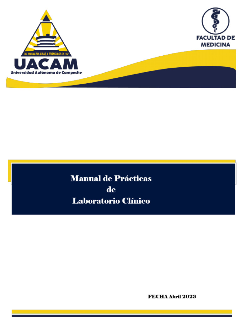 manual_lab_clinico_ Mena Espino 2023_1 | PDF | Coagulación | Sangre