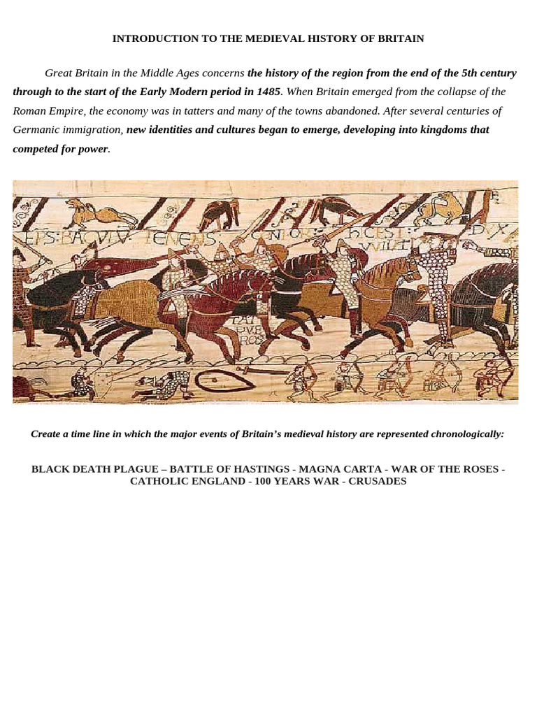 00. Introduction to the Medieval History of Britain | PDF