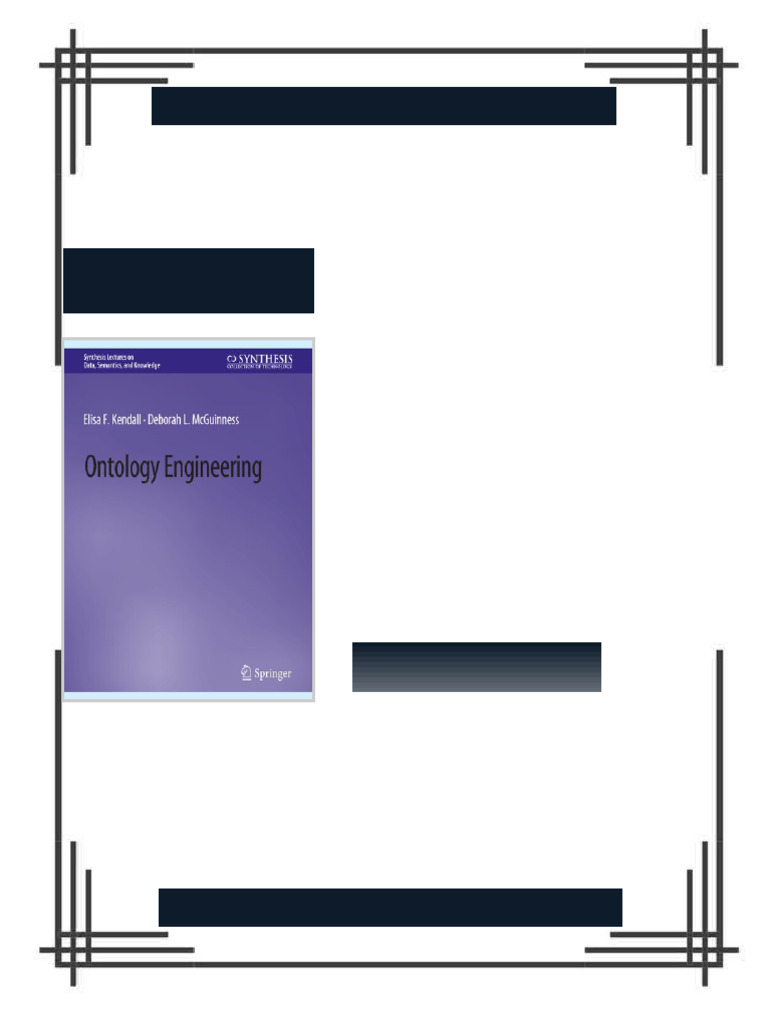 Ontology Engineering Synthesis Lectures on Data Semantics and Knowledge ...