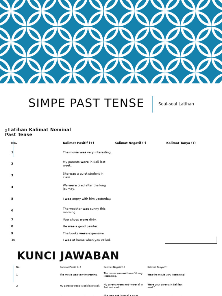 Simpe Past Tense | PDF