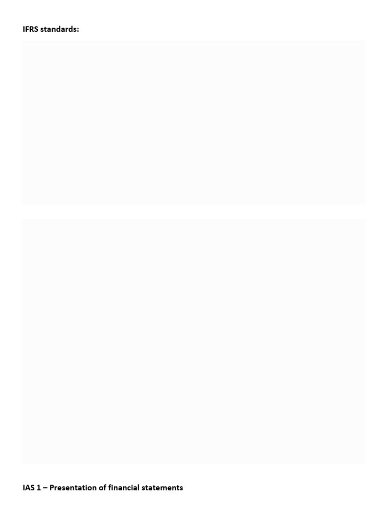 IFRS SUMMARY | PDF | Fair Value | International Financial Reporting ...