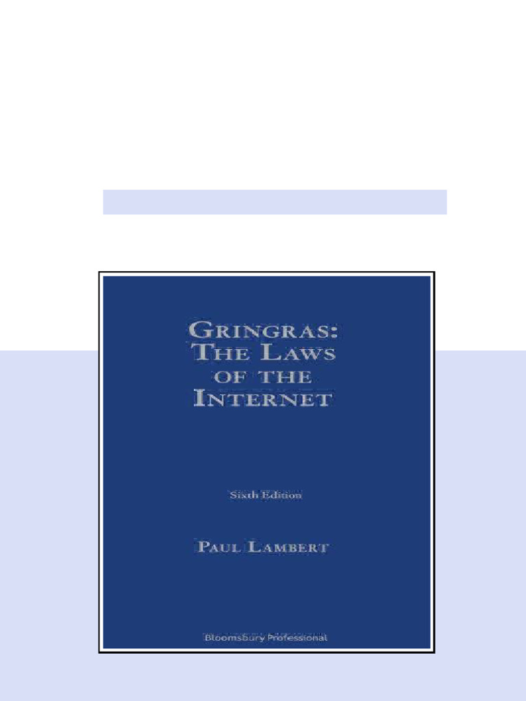 (Ebook) Gringras: The Laws of the Internet by Paul Lambert ISBN ...