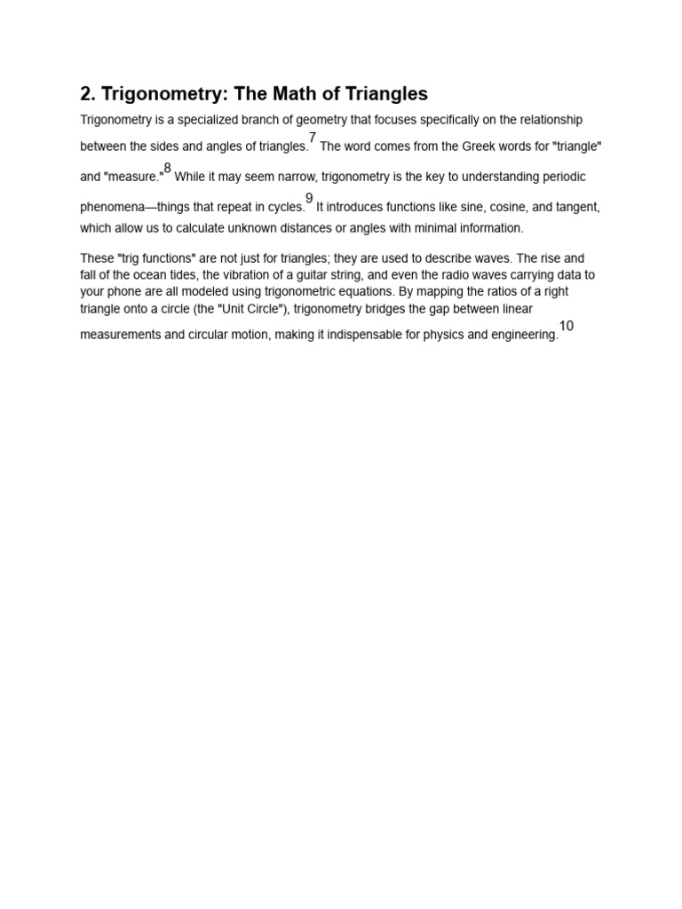 Trigonometry - The Math of Triangles | PDF