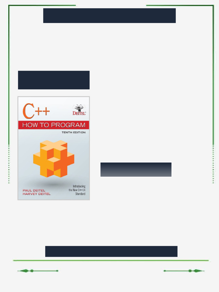 C How to Program 10th Edition Paul Deitel eBook stable pdf | PDF | Earl