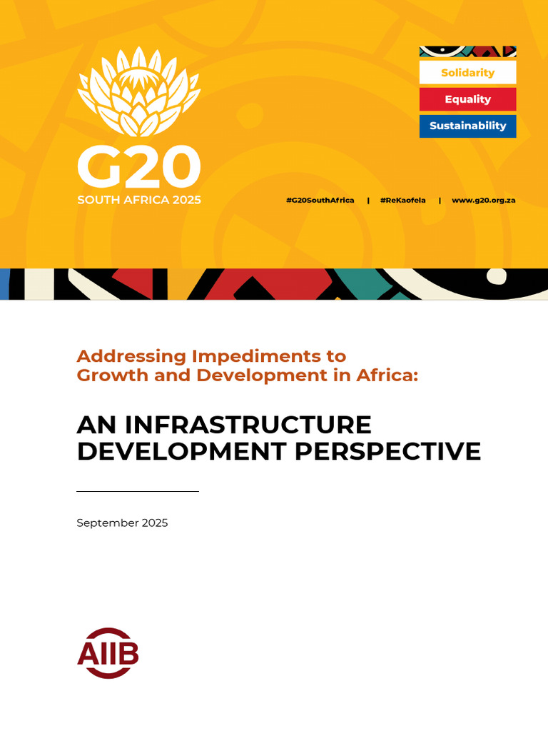 Addressing Impediments To Growth and Development An Infrastructure ...