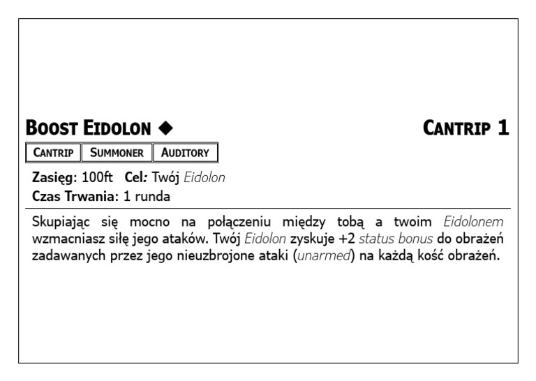 Boost Eidolon | PDF
