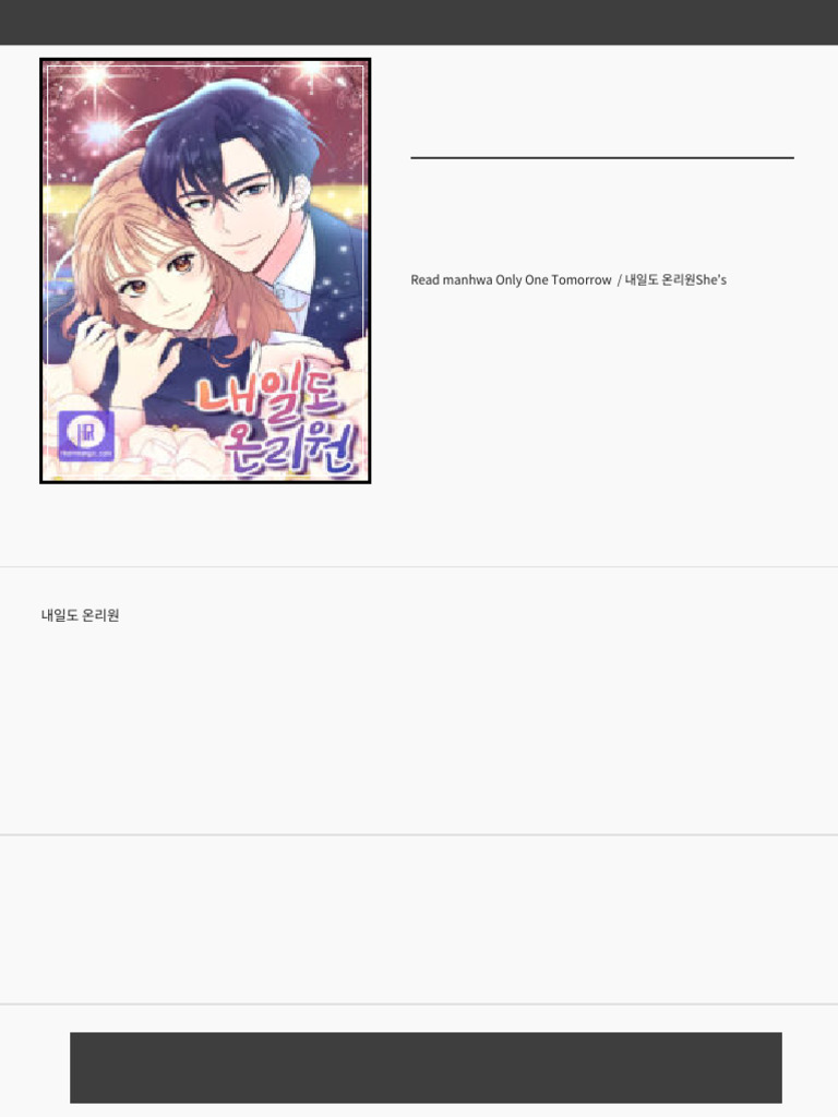 Only One Tomorrow Chapter 62 Action Manga Online | PDF | Symphony ...