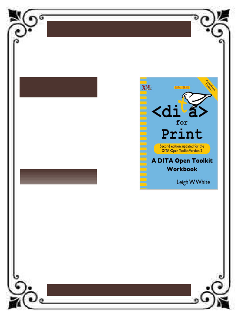 DITA for Print 2nd ed Edition White ebook pdf available | PDF