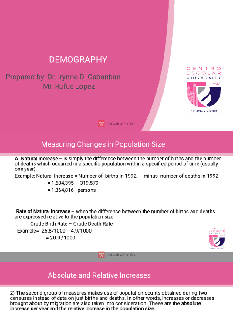 3 Demography Estimating Population | PDF | Population | Demography