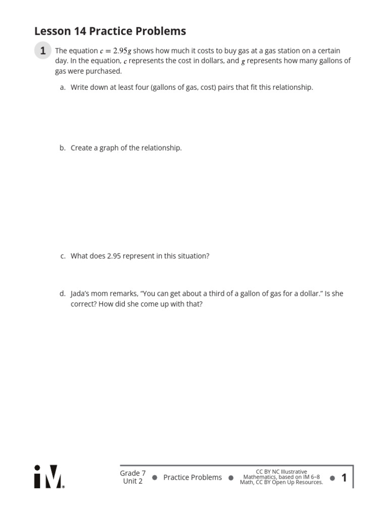 Grade 7 Proportional Relationships Practice | PDF