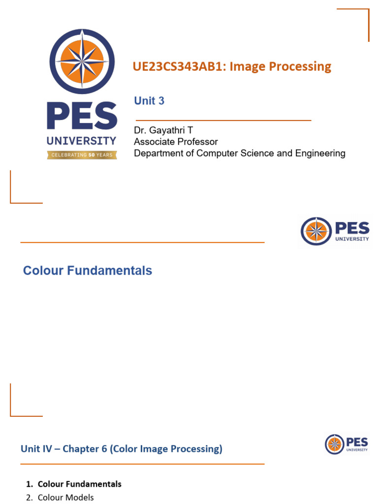 Image Processing Unit 3 | PDF | Rgb Color Model | Color