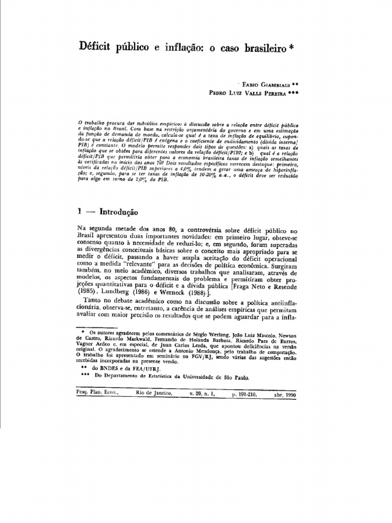 PPE v20 n01 Deficit | PDF