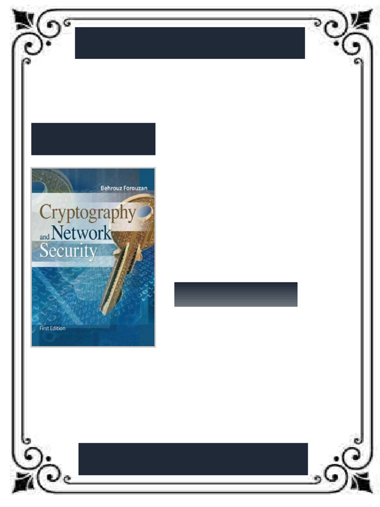 Cryptography Network Security 1st Edition Behrouz Forouzan full digital ...