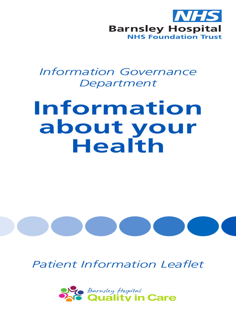 Information Sharing Leaflet | PDF | Medical Record | Health Care