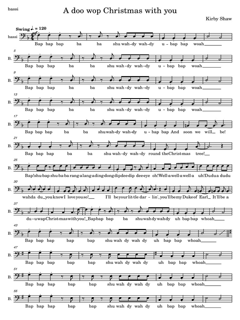 Doo Wop Christmas Song Lyrics | PDF