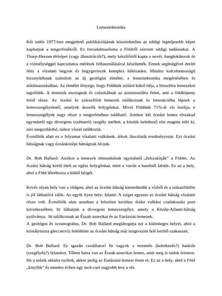 Tectonic Plates | PDF