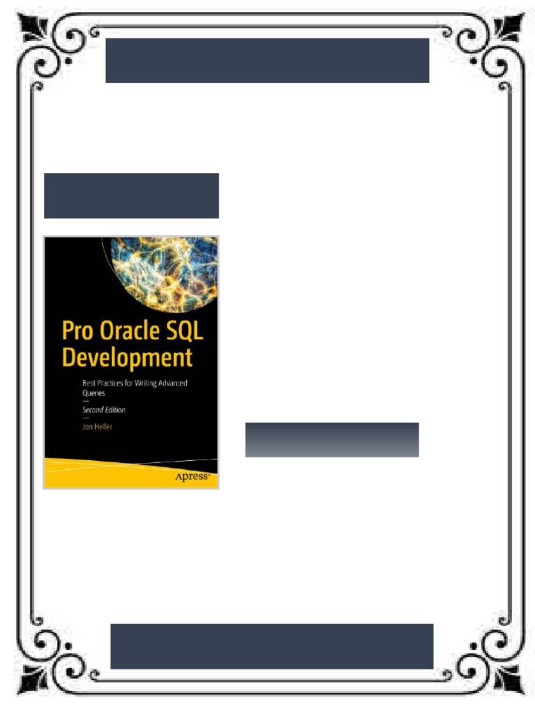 Pro Oracle SQL Development: Best Practices for Writing Advanced Queries ...