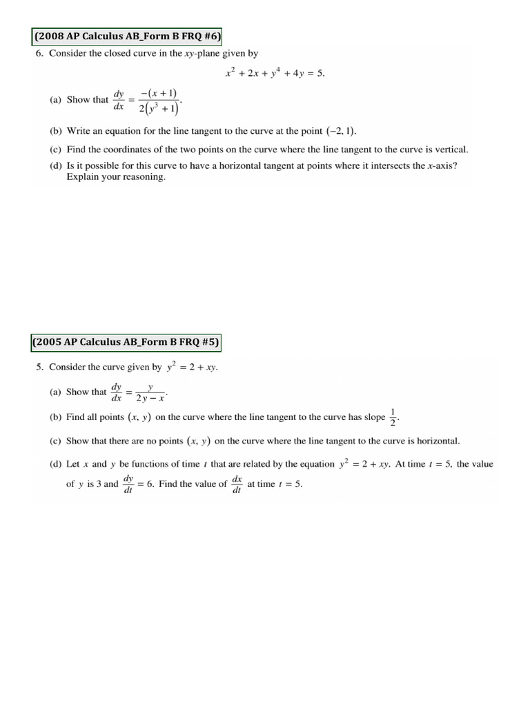 13- Implicit Differentiation_CW | PDF