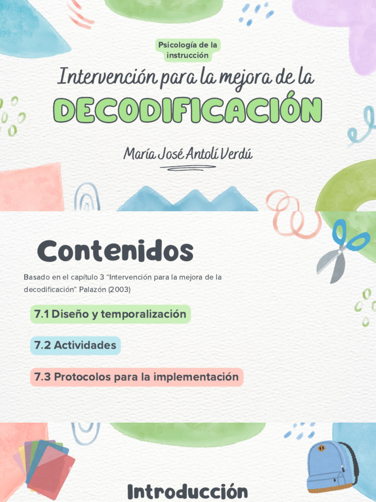 Powerpoint Capítulo 3 Decodificación. | PDF | Ortografía | Lingüística