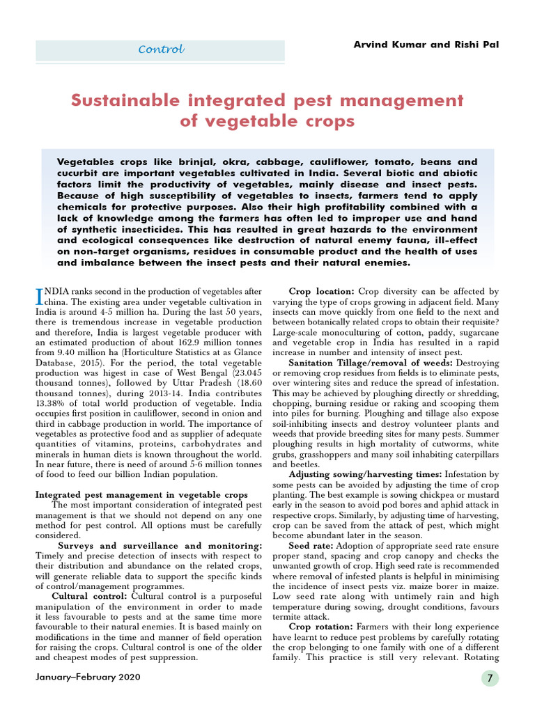 03+Sustainable+Integrated+Pest+Management 2 | PDF | Biological Pest ...