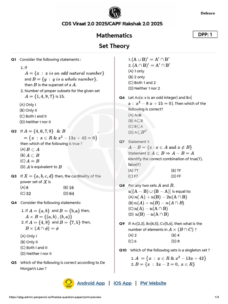 Set Theory 01 | PDF | Numbers | Mathematical Logic