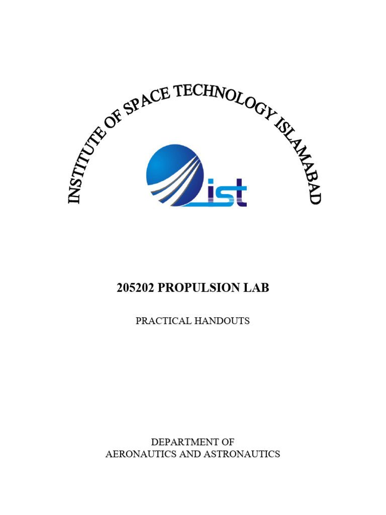 Propulsion Lab Experiment Overview | PDF | Internal Combustion Engine ...