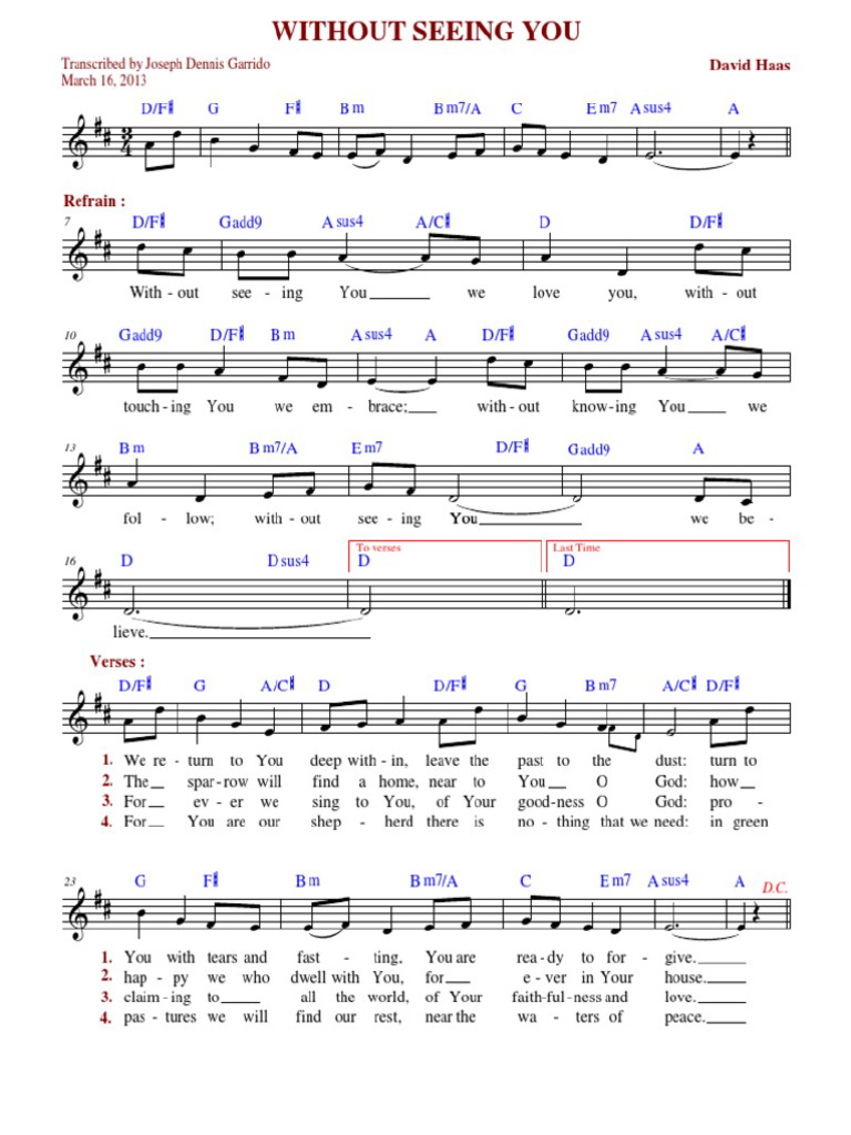 Without Seeing You | PDF