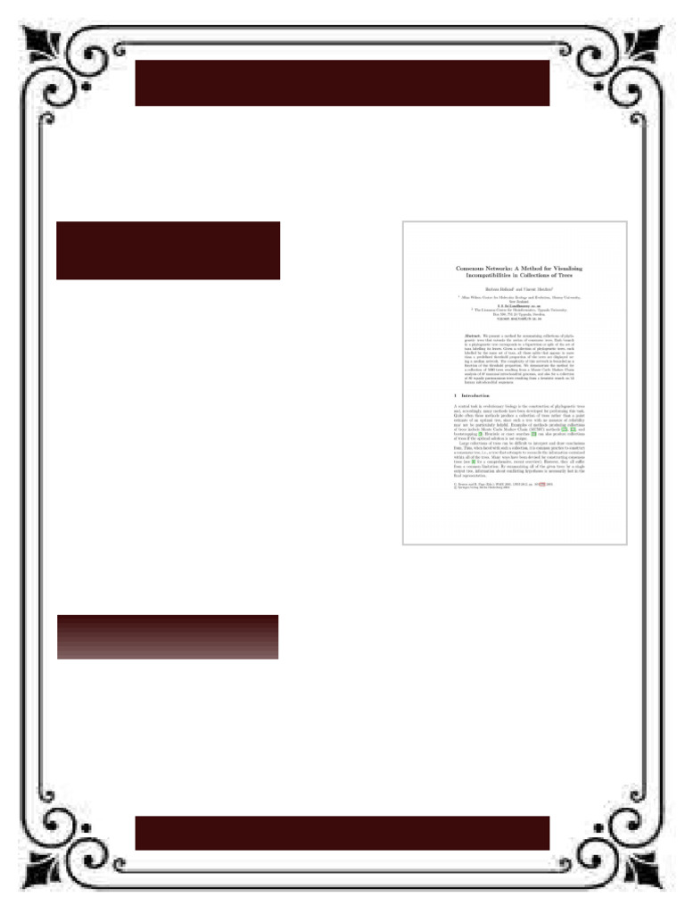 Consensus Networks A Method for Visualising Incompatibilities in ...
