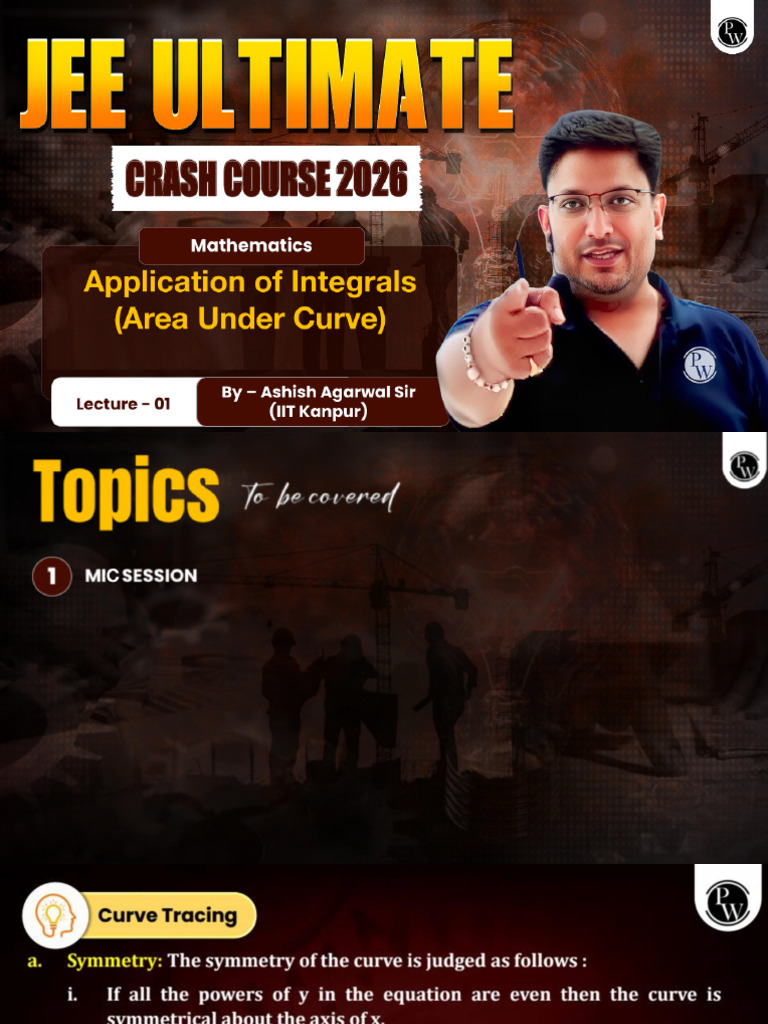 Application of Integrals 01 _ Class Notes | PDF