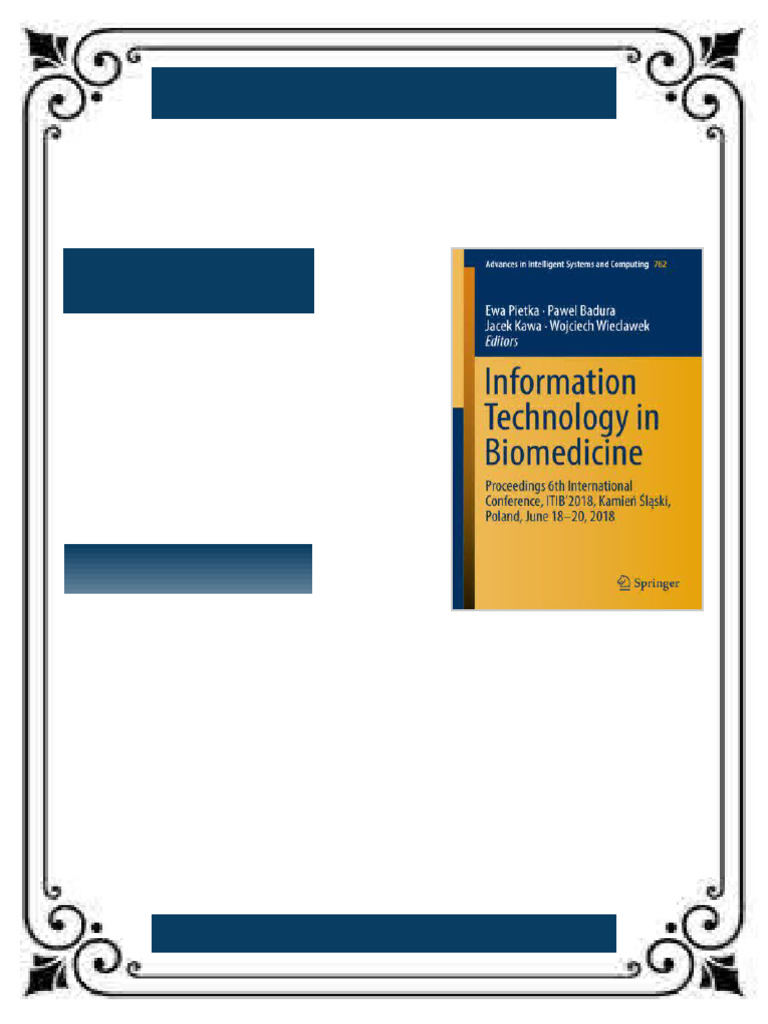 Information Technology in Biomedicine Ewa Pietka eBook universal pdf ...